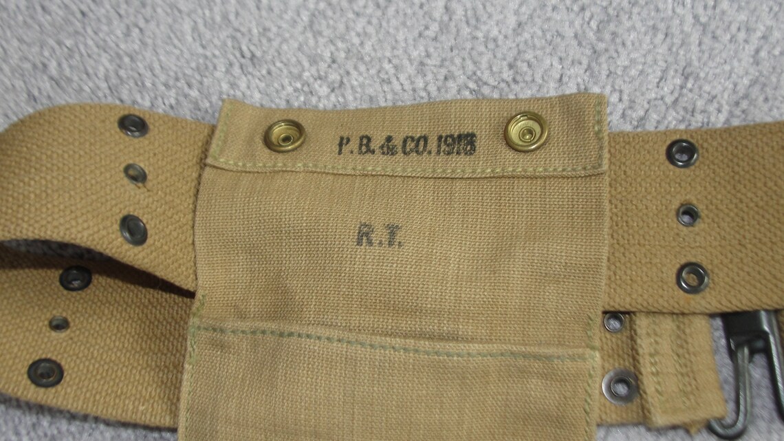 WWI U.S. Army M1912 Pistol Belt & M1910 First Aid Packet/pouch - Etsy
