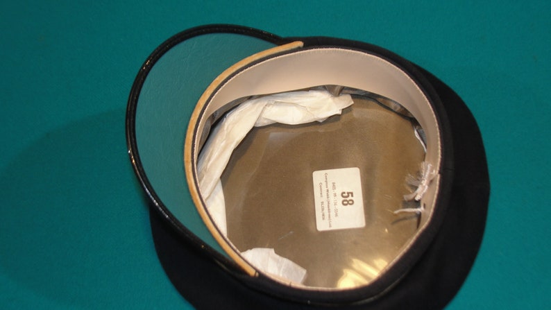 Quality Military Visored Cap / Hat - Labeled "compton Webb (headdress ...