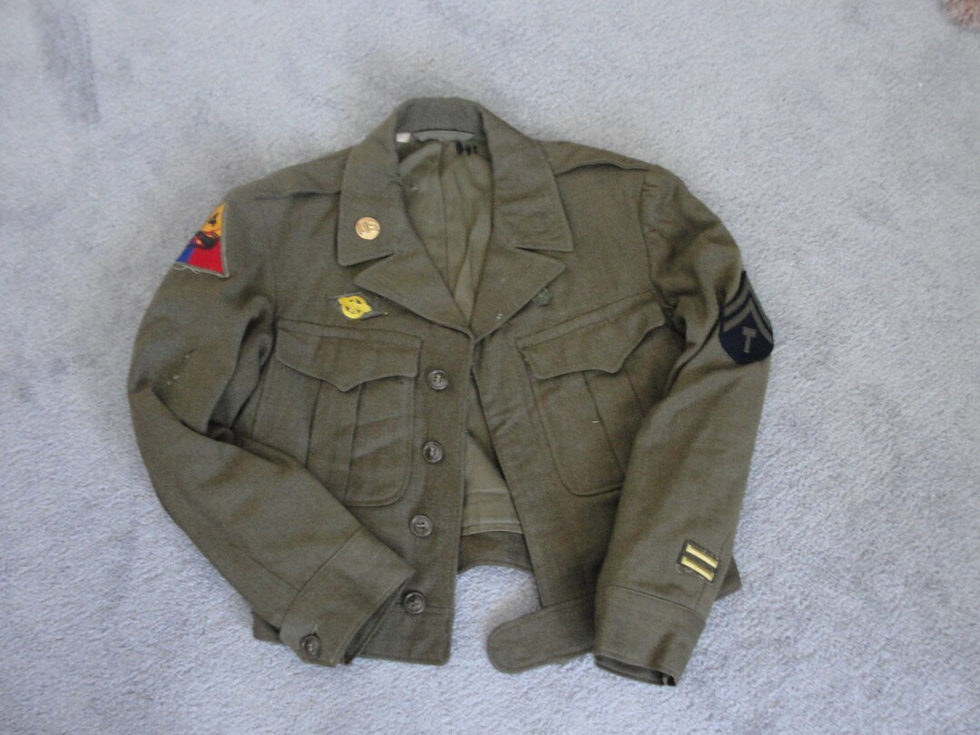WWII U.S. 4th Armored Division ike Uniform Jacket - Etsy