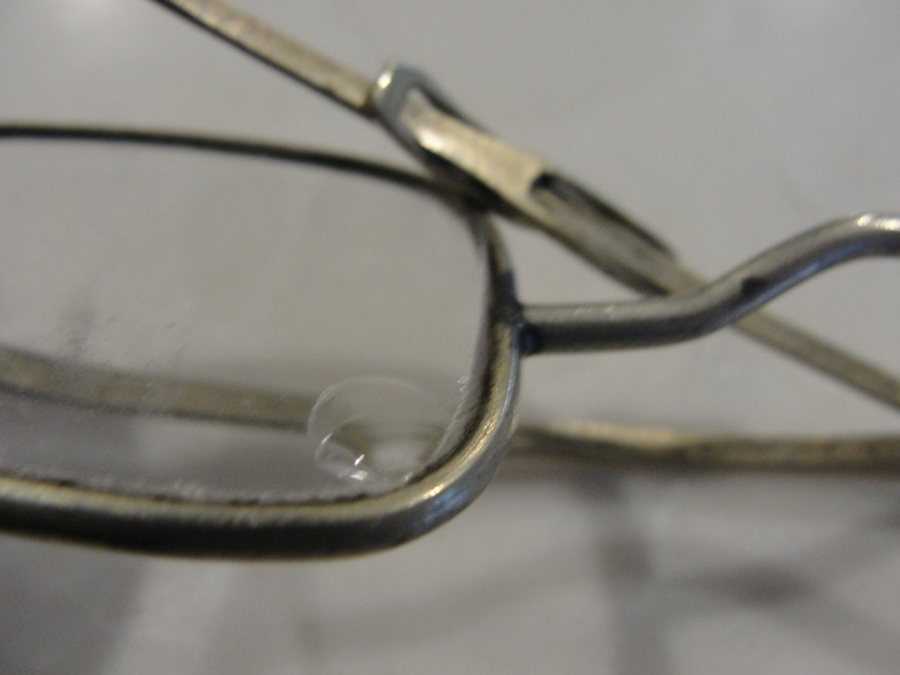 Late 1700's Early 1800's Antique wire-rim Eyeglasses Rectangular Lenses ...