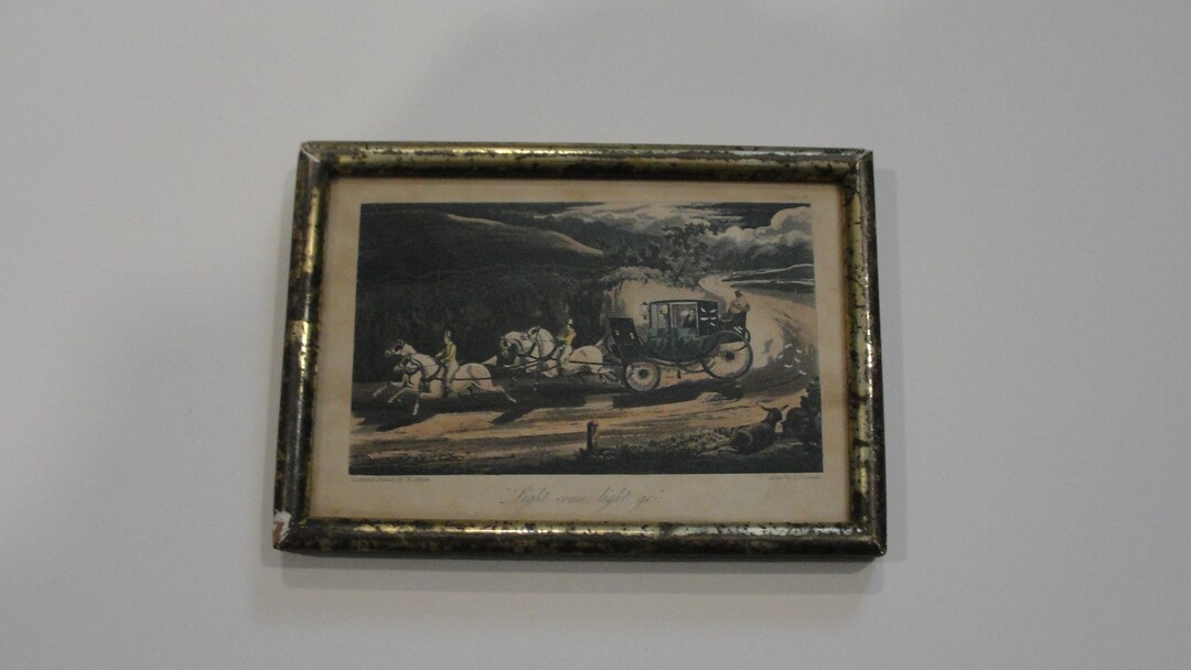 Original Early 1800's Color Lithograph light Come, Light Go by henry ...