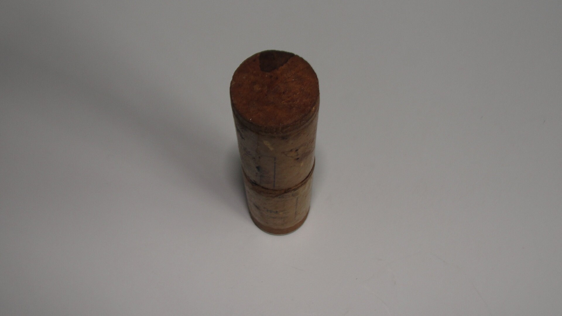 Late 1800's-early 1900's Opened, Paper-labelled, Wood Cylinder ...