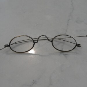 Late 1700's - Early 1800's Antique "wire-rim" Oval Lens Reading Glasses ...