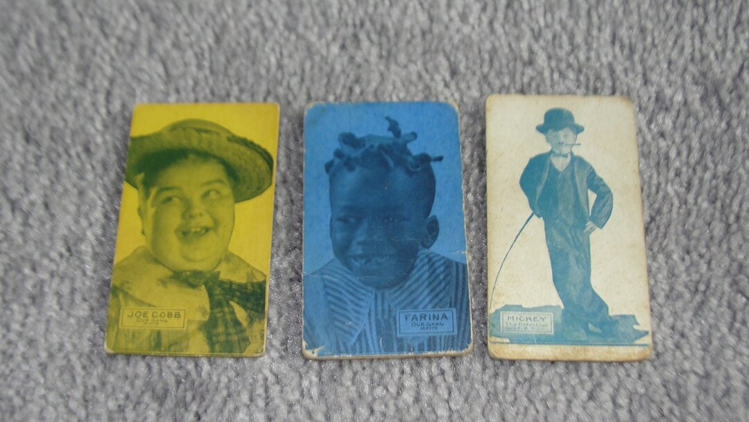 Three (3) Movie Cards "our Gang" - Farina, Joe Cobb & Mickey - Etsy