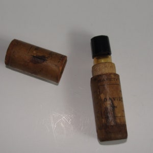 Late 1800's-early 1900's Opened, Paper-labelled, Wood Cylinder ...