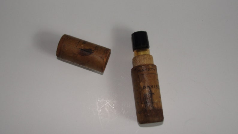 Late 1800's-early 1900's Opened, Paper-labelled, Wood Cylinder ...