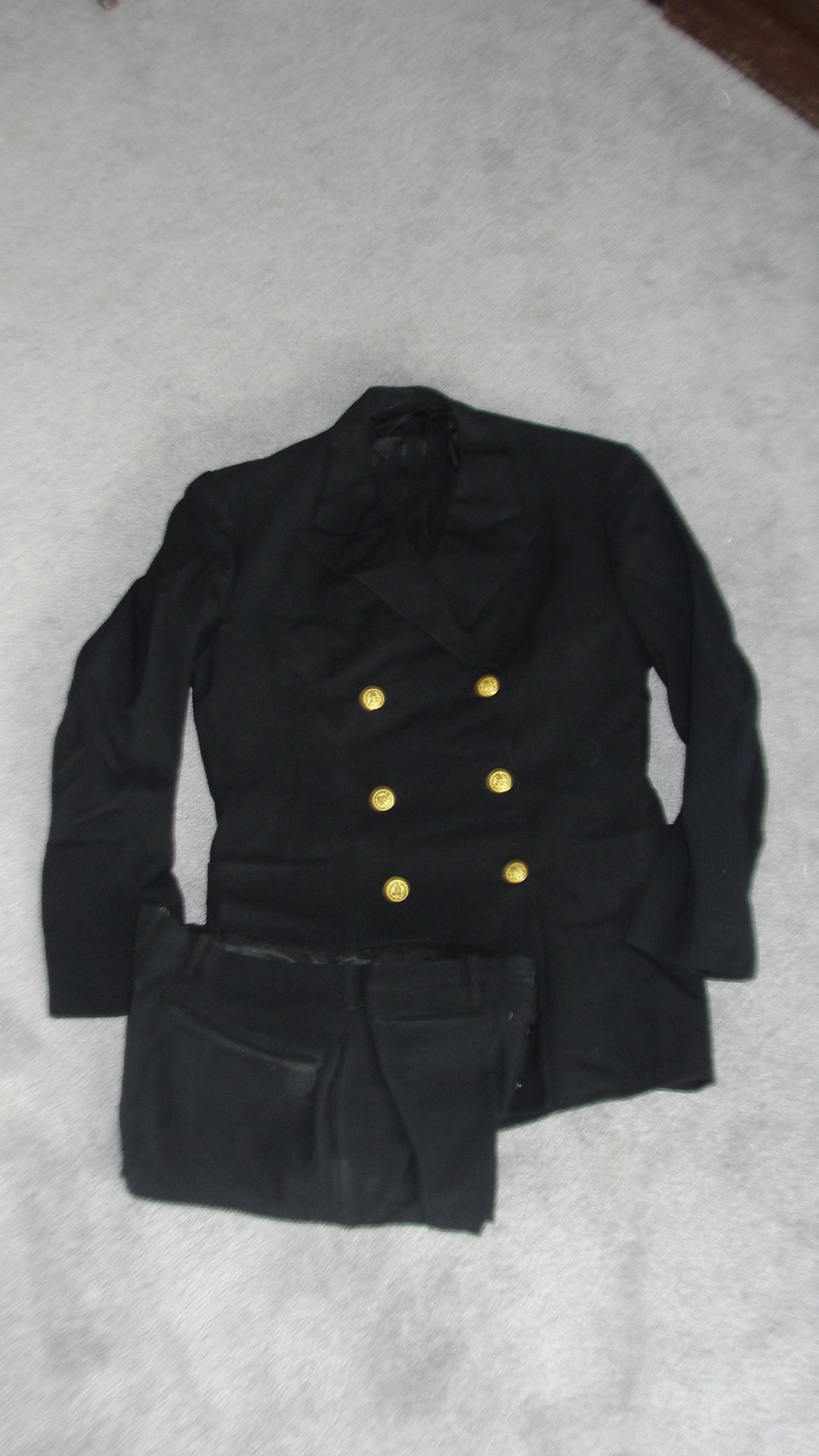 Original U.S. Navy (USN) Officer's Winter-blues Uniform (double ...