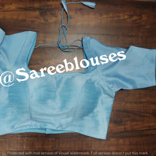 Sky Blue Blouse - Etsy