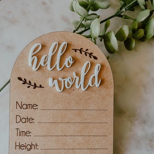Arch Hello World Sign - Etsy
