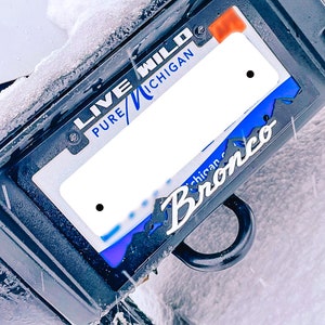 Black & White Gloss Bronco License Plate Frame - Etsy