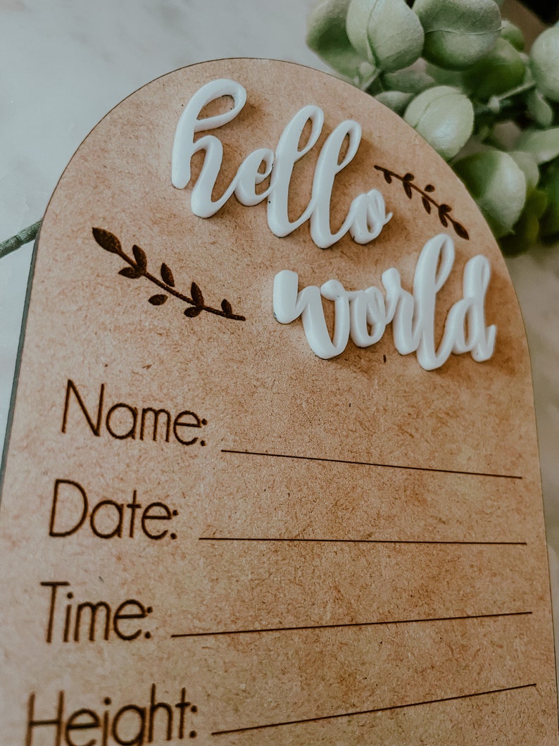 Arch Hello World Sign - Etsy