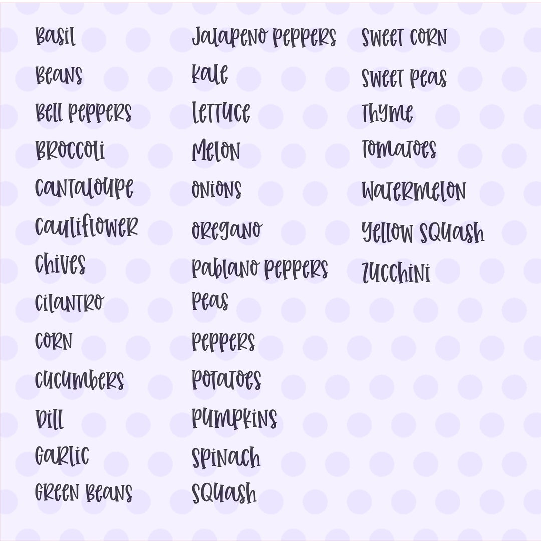 Cute Farmhouse Garden Labels Svg, Farmhouse Garden Labels Svg, Garden ...