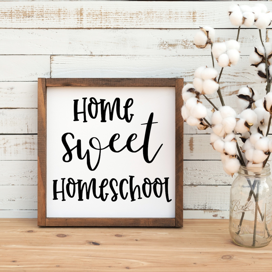 Home Sweet Homeschool SVG, Homeschool SVG, Homeschool Classroom Decor ...
