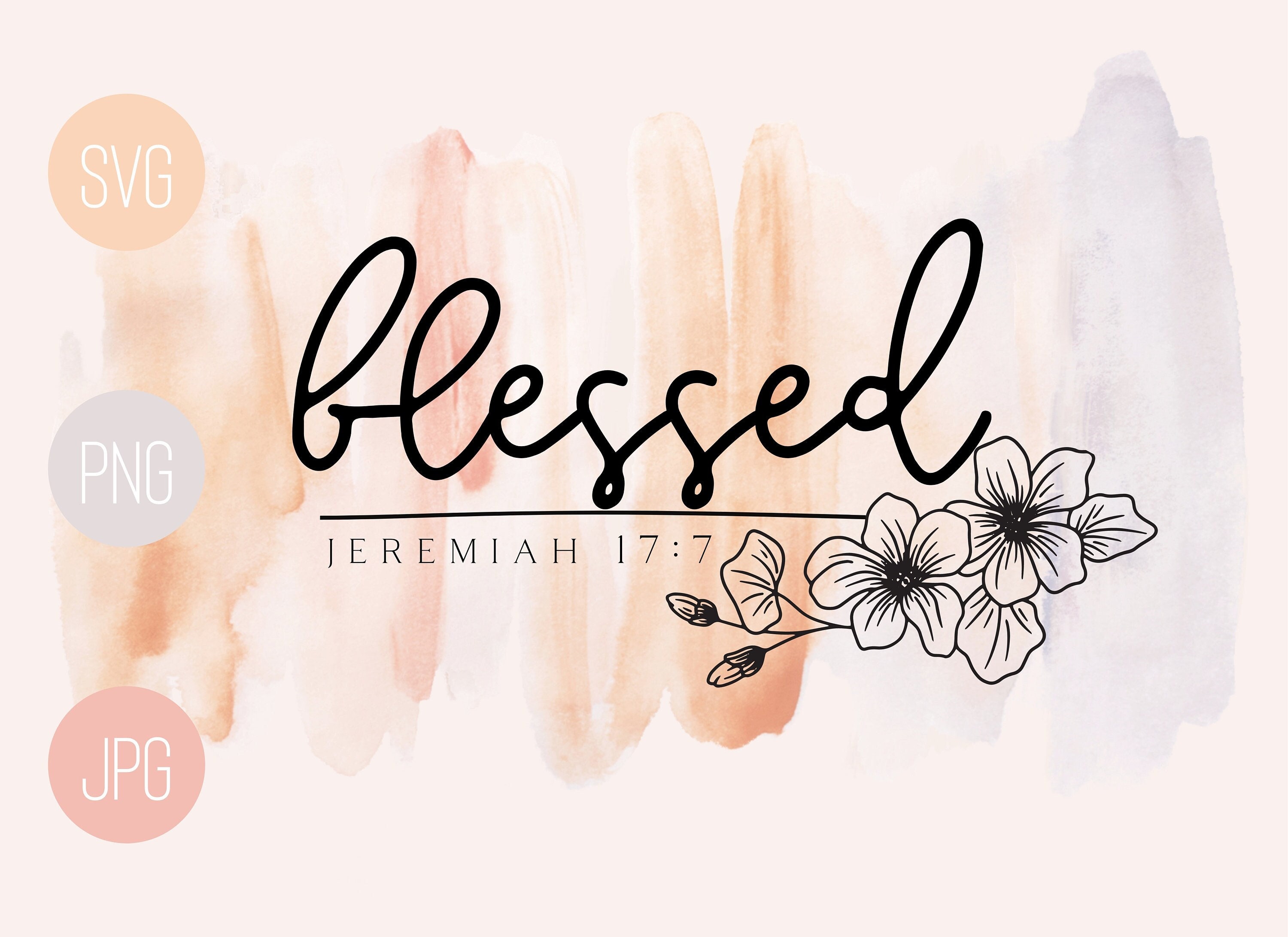 Scripture SVG Blessed SVG Bible Verse PNG Christian Shirts - Etsy