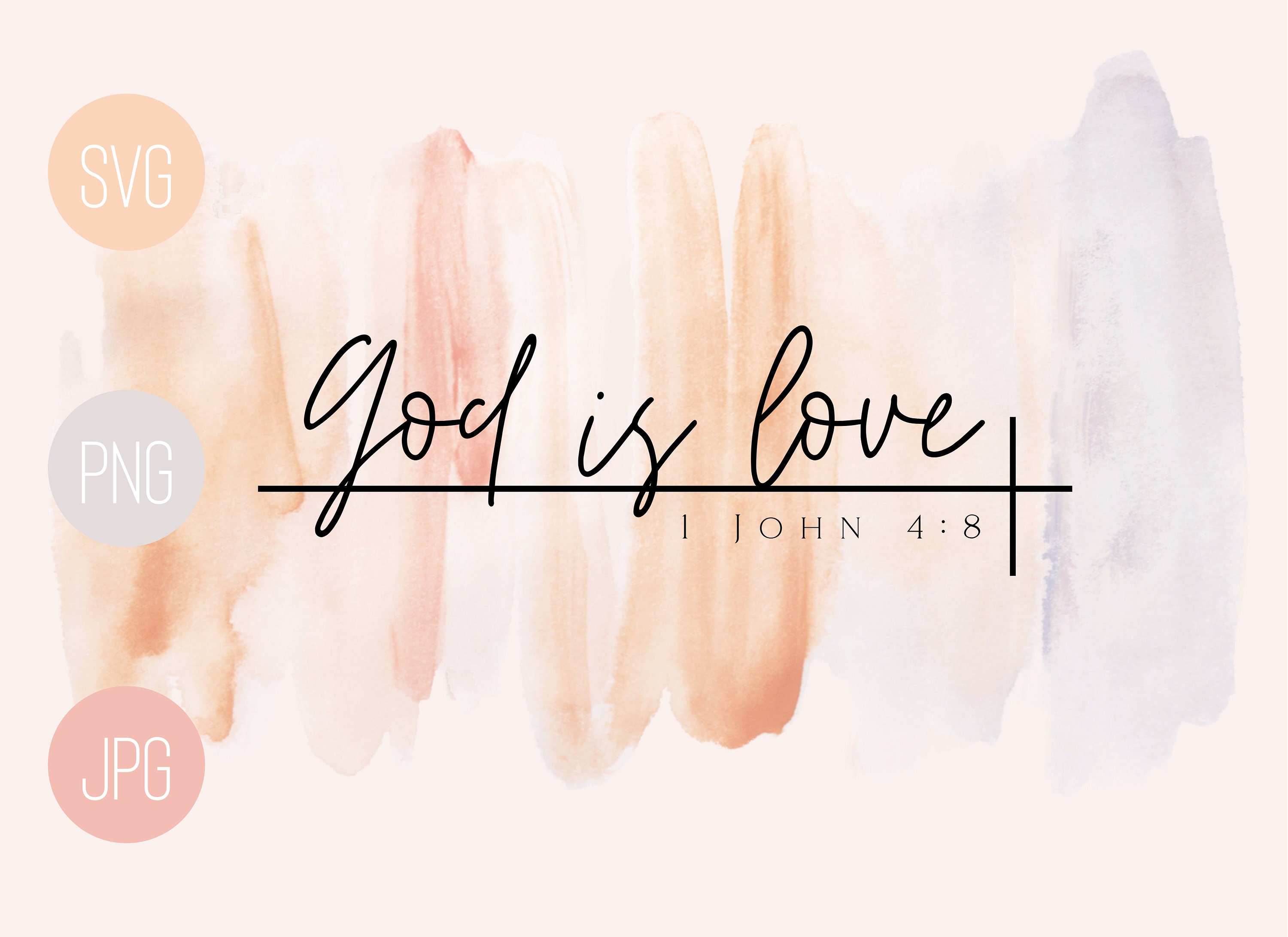 Scripture SVG God is Love Bible Verse PNG Christian Shirts | Etsy