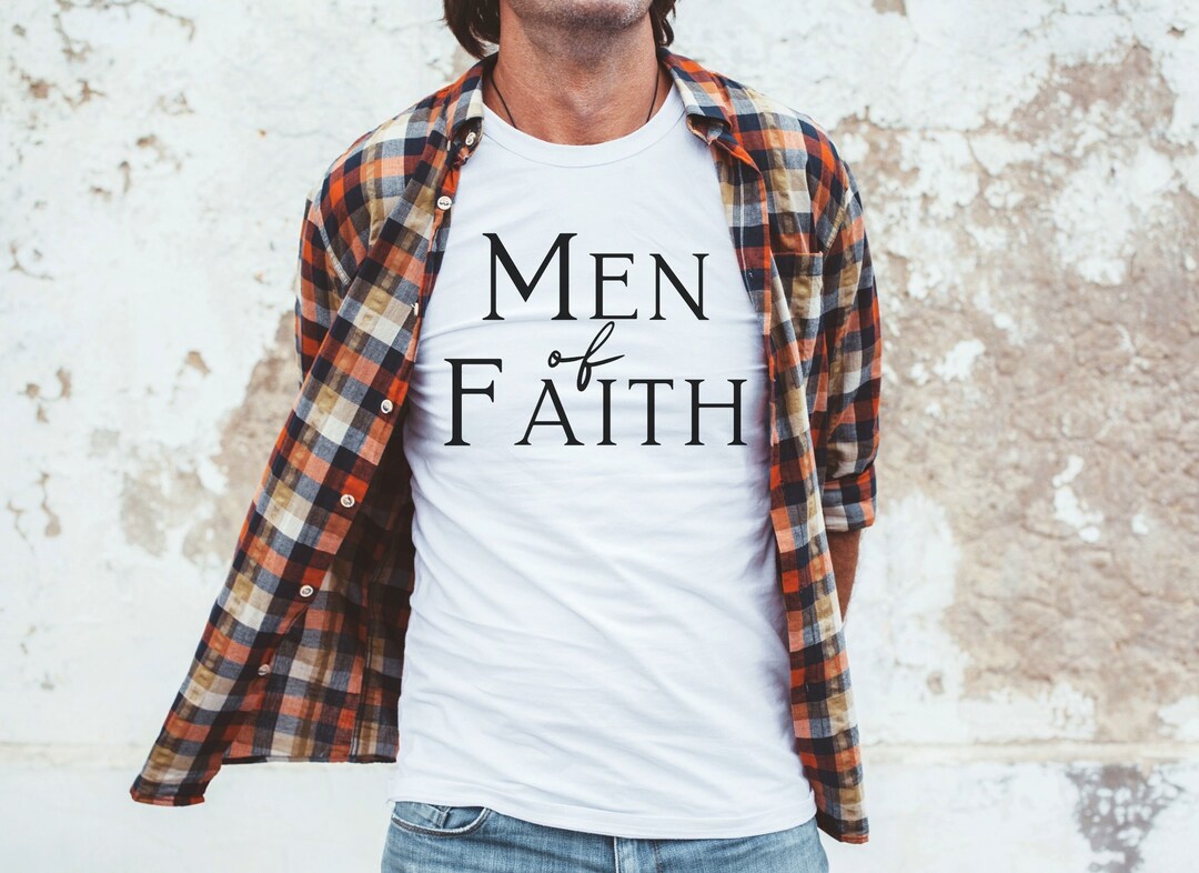 Men of Faith SVG Scripture Bible Verse PNG Christian Shirts Clipart Dad ...