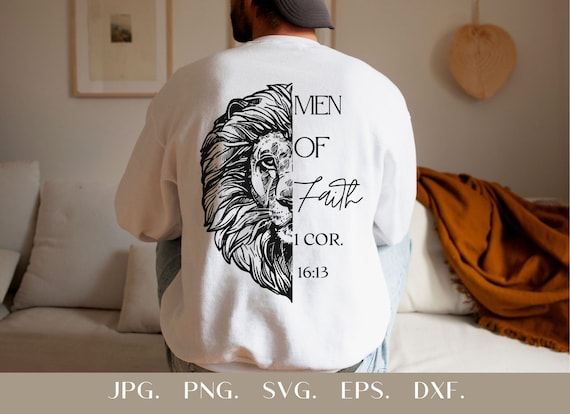 Men of Faith SVG Scripture Bible Verse PNG Christian Shirts - Etsy