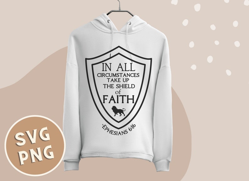 Christian Shirts SVG Shield of Faith SVG Spiritual Warfare - Etsy