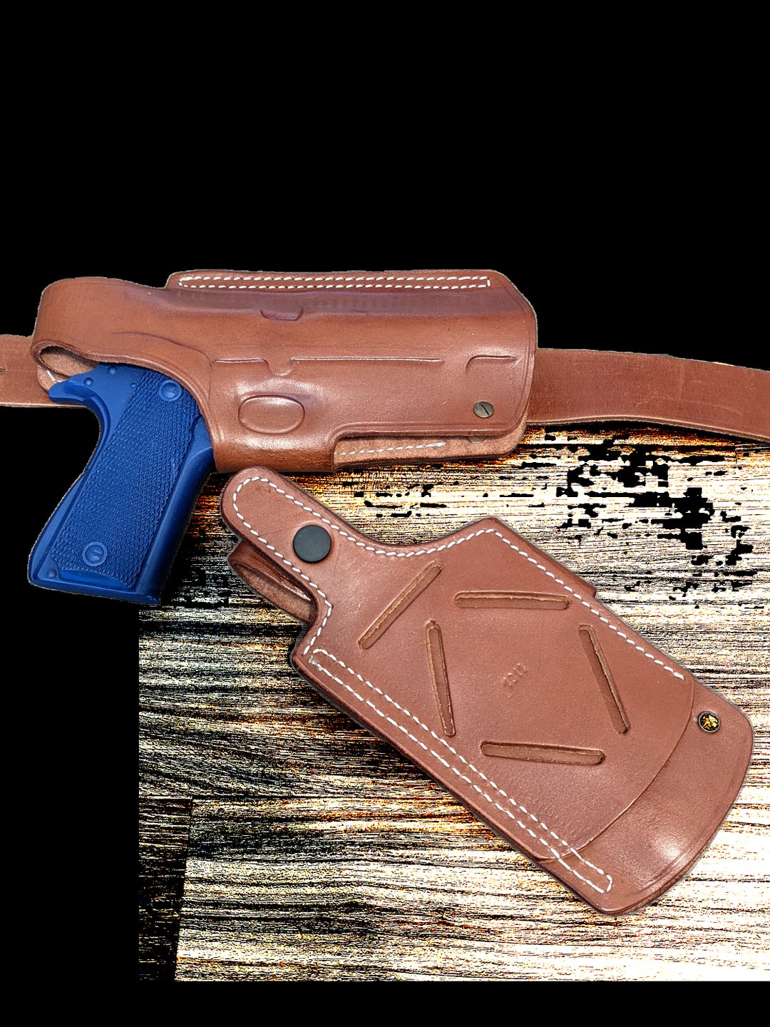 1911 Commander Size Crossdraw/iwb Brown Leather Holster - Etsy