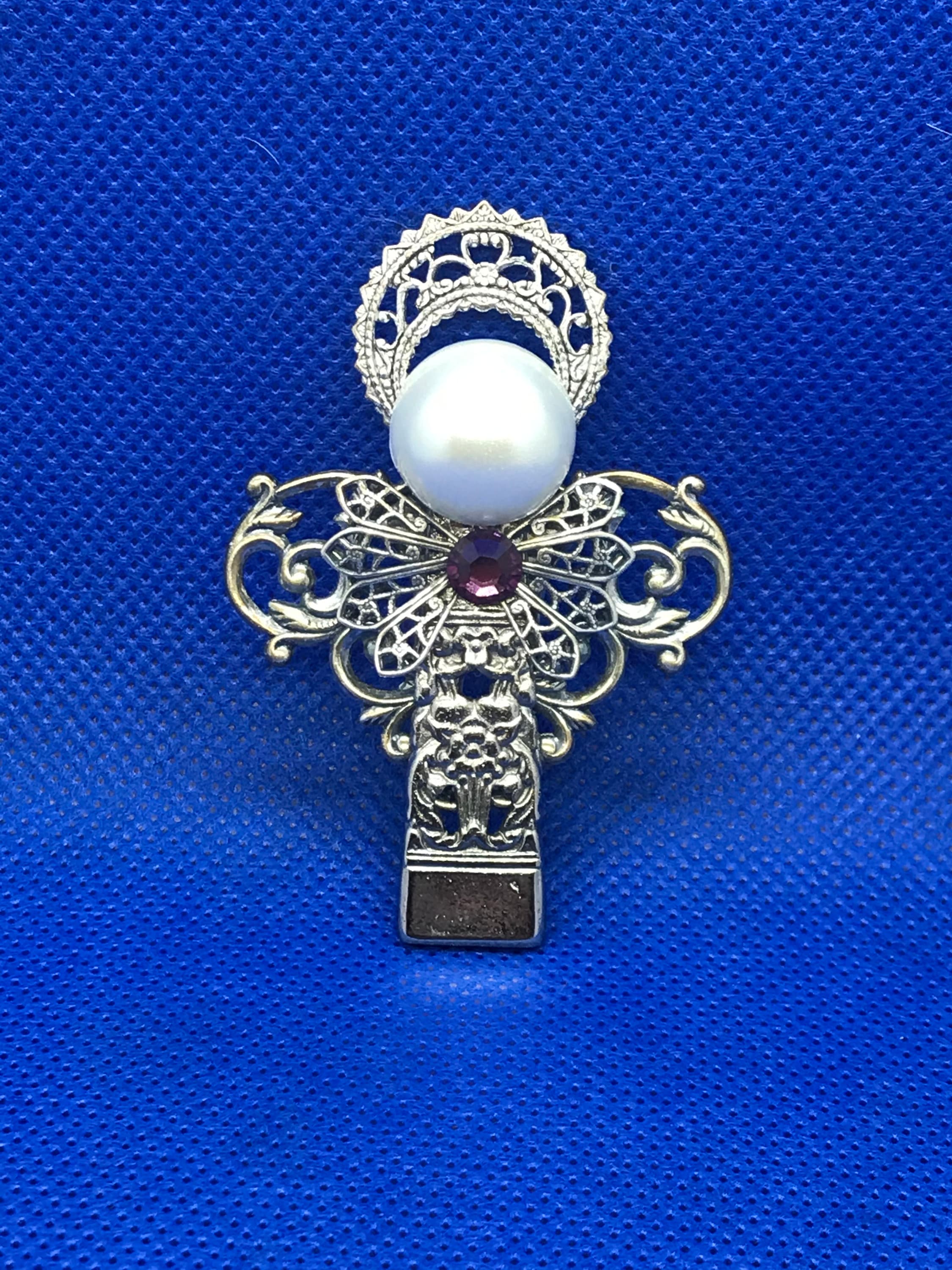 Guardian Angel Brooch Pin with Birthstones Mom Christmas | Etsy