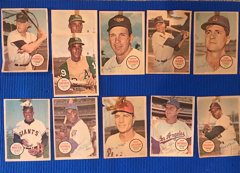 Vintage Topps 1967 Baseball Posters | Etsy