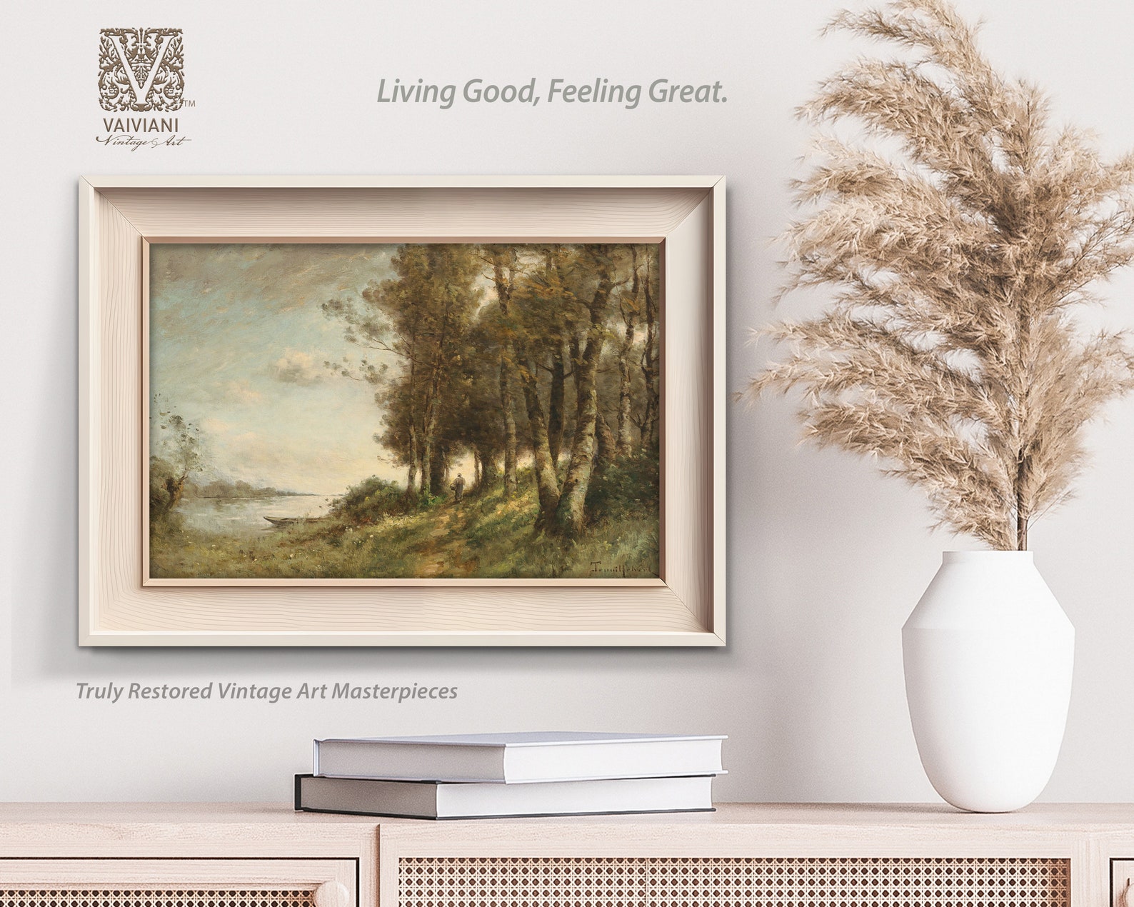 Dark Cottagecore Muted Pond Printable Vintage Wall Art Moody ...