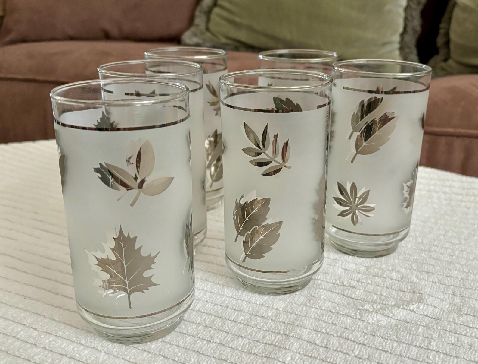 Vintage Libbey Silver Leaf Collection. Early Mid-century Modern, Early ...