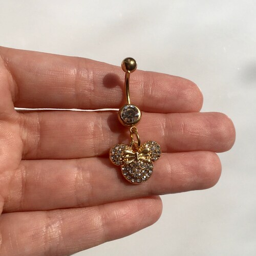 Mickey Mouse Belly Button Ring Navel Ring Belly Piercing - Etsy