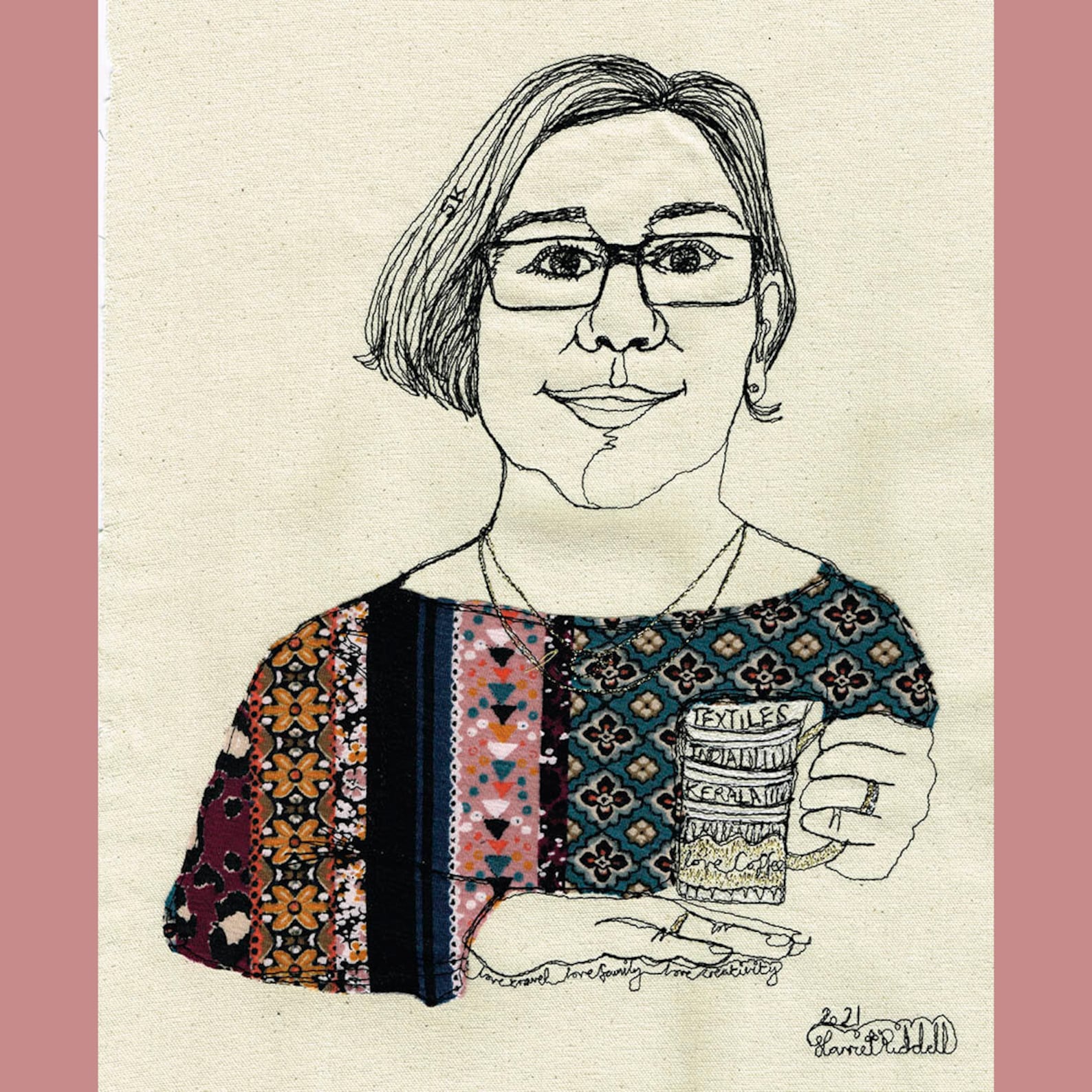 Online Live Stitch Portrait (1 Person) - Etsy