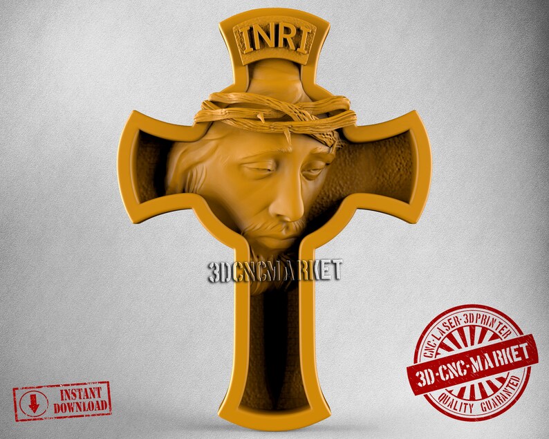 Cruz, 3D Stl Modelo 4666, para grabador enrutador CNC, máquina de ...