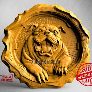 Dog, 3D Stl Model 11443, for CNC Router Engraver, Carving Machine ...