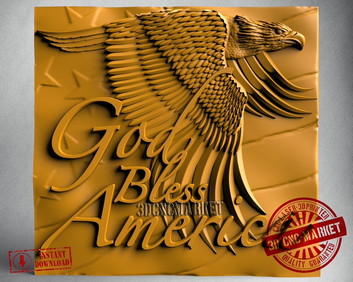 Eagle 3D Stl Model 10027 for CNC Router Engraver Carving | Etsy