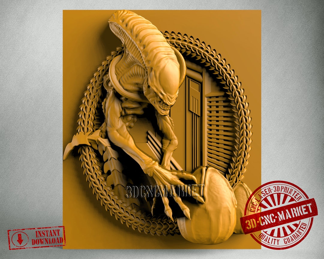 Alien Eggs, 3D Stl Model 10260, for CNC Router Engraver, Carving ...