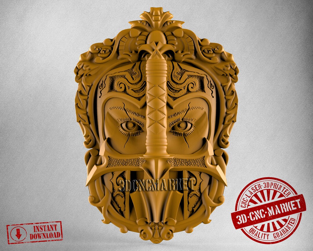 Warrior Girl, 3D Stl Model 6288, for CNC Router Engraver, Carving ...