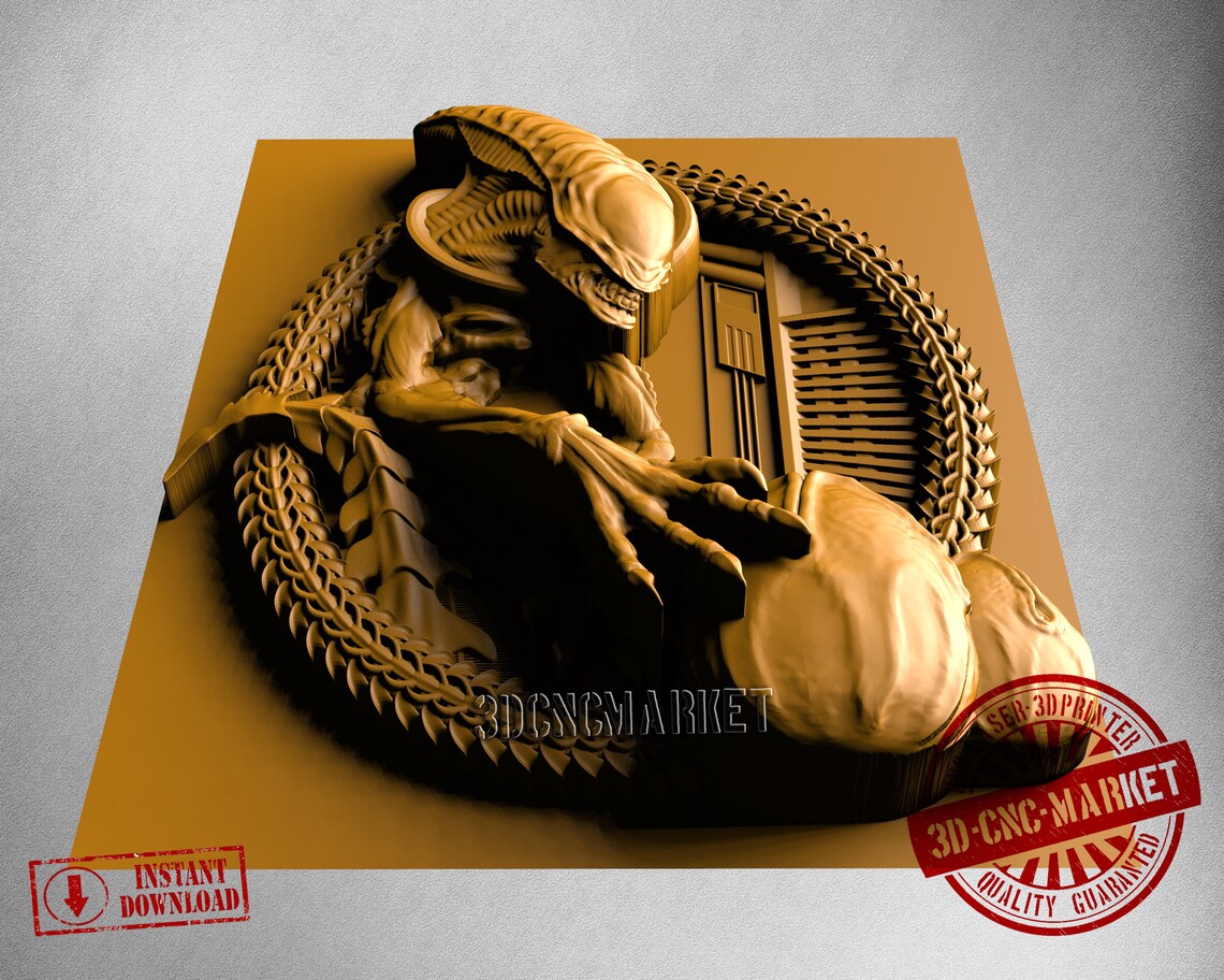 Alien Eggs 3D Stl Model 10260 for CNC Router Engraver | Etsy