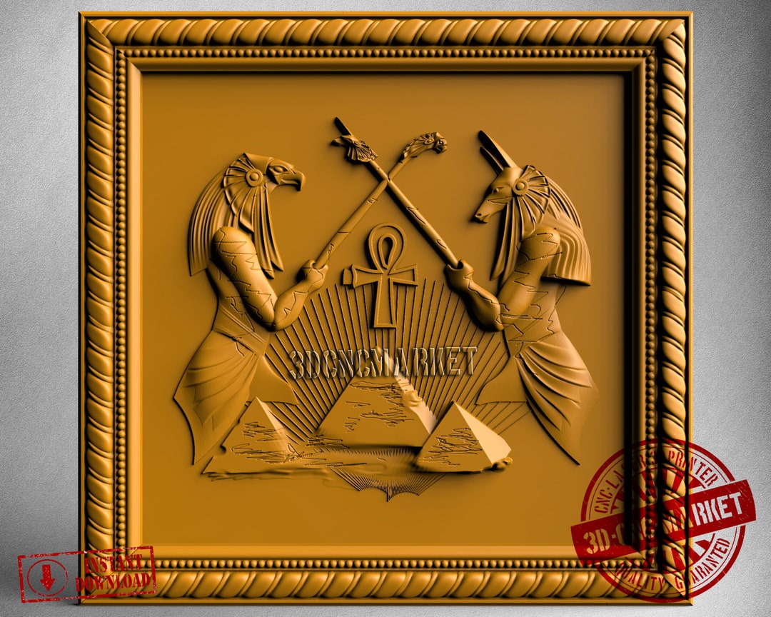 Egyptian Warrior God, 3D Stl Model 6648, for CNC Router Engraver ...