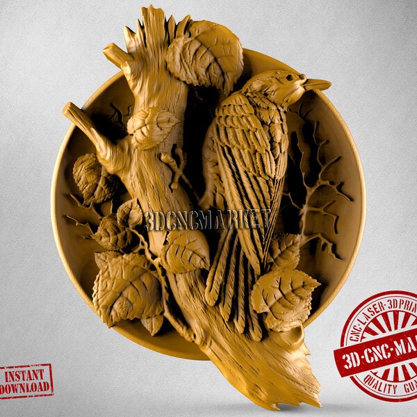 Raven Stl File - Etsy