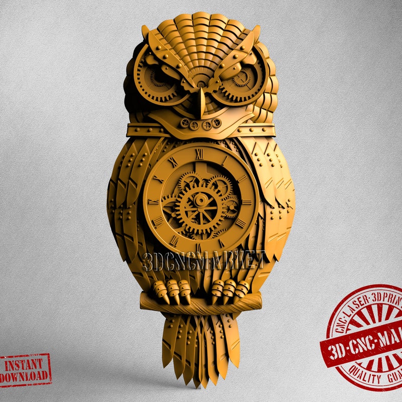 Owl Clock - Etsy