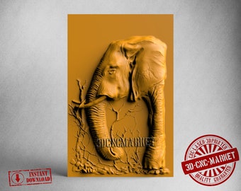 Elephants 3D STL Model CNC Router Engraver Artcam Aspire - Etsy