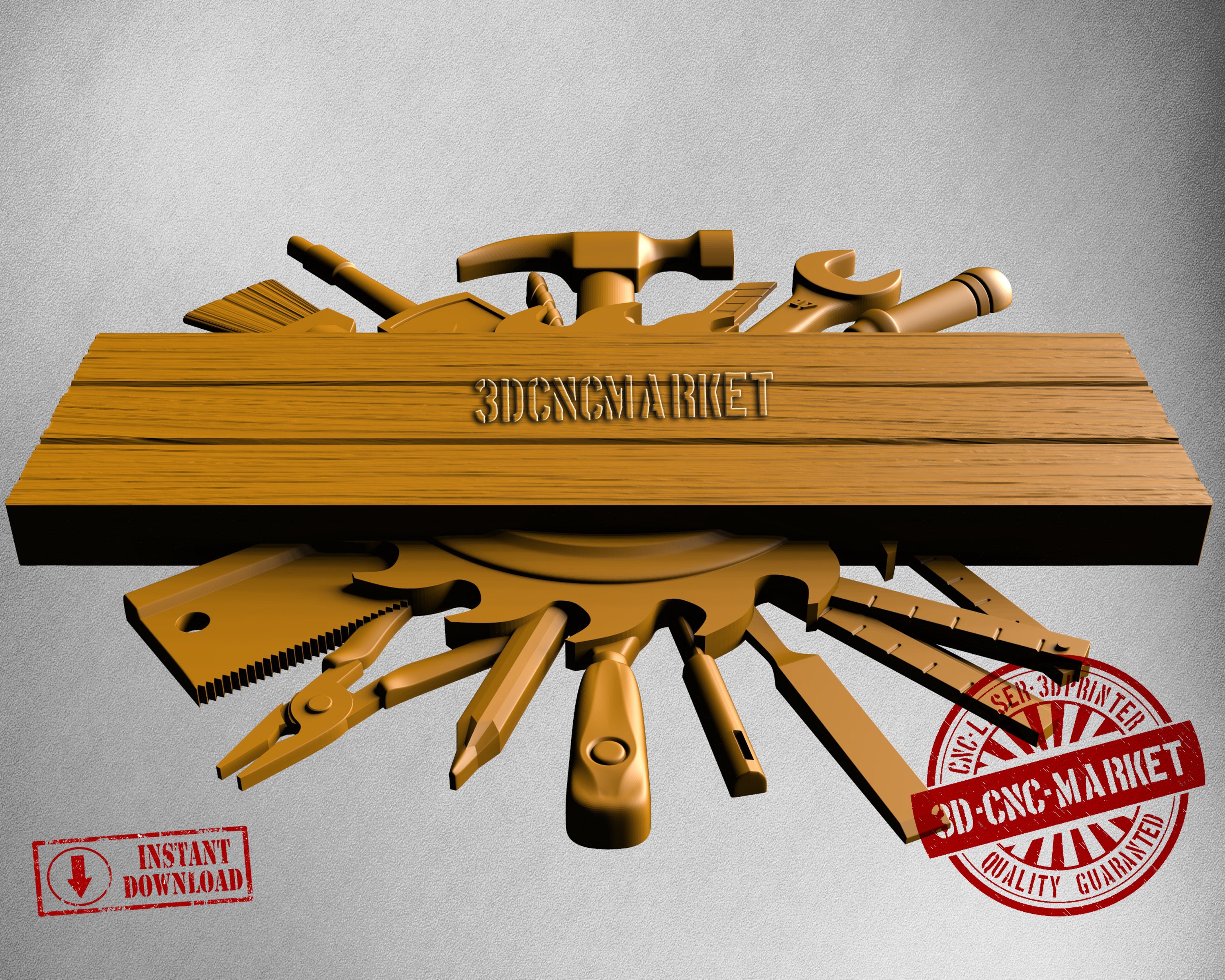 Workshop Tools 3D Stl Model 10089 for CNC Router Engraver | Etsy