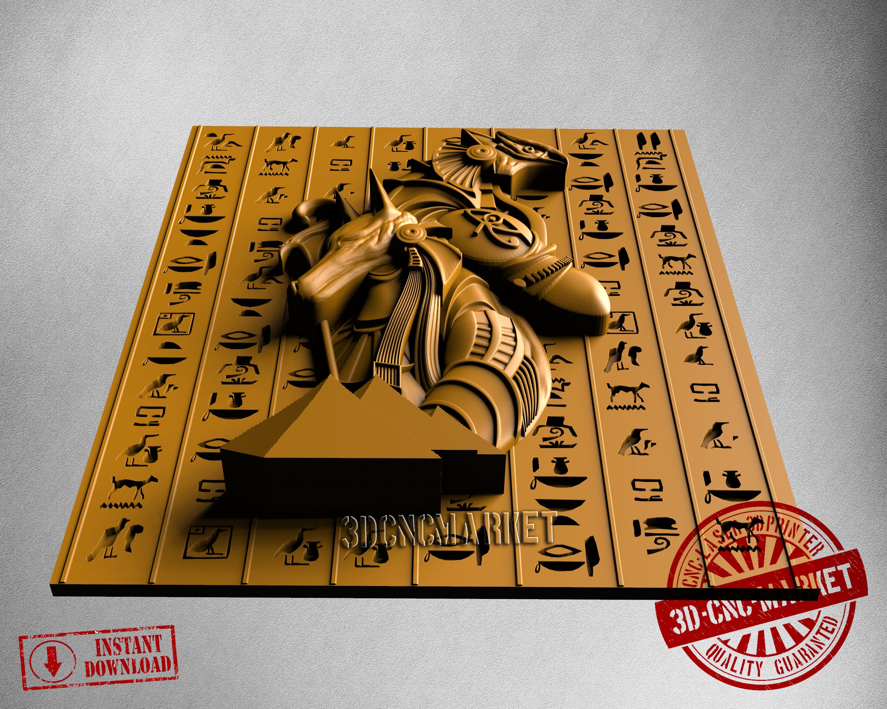 Egyptian God 3D Stl Model 10264 for CNC Router Engraver | Etsy