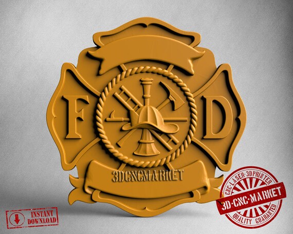 Fire Depth 3D Stl Model 10039 for CNC Router Engraver - Etsy