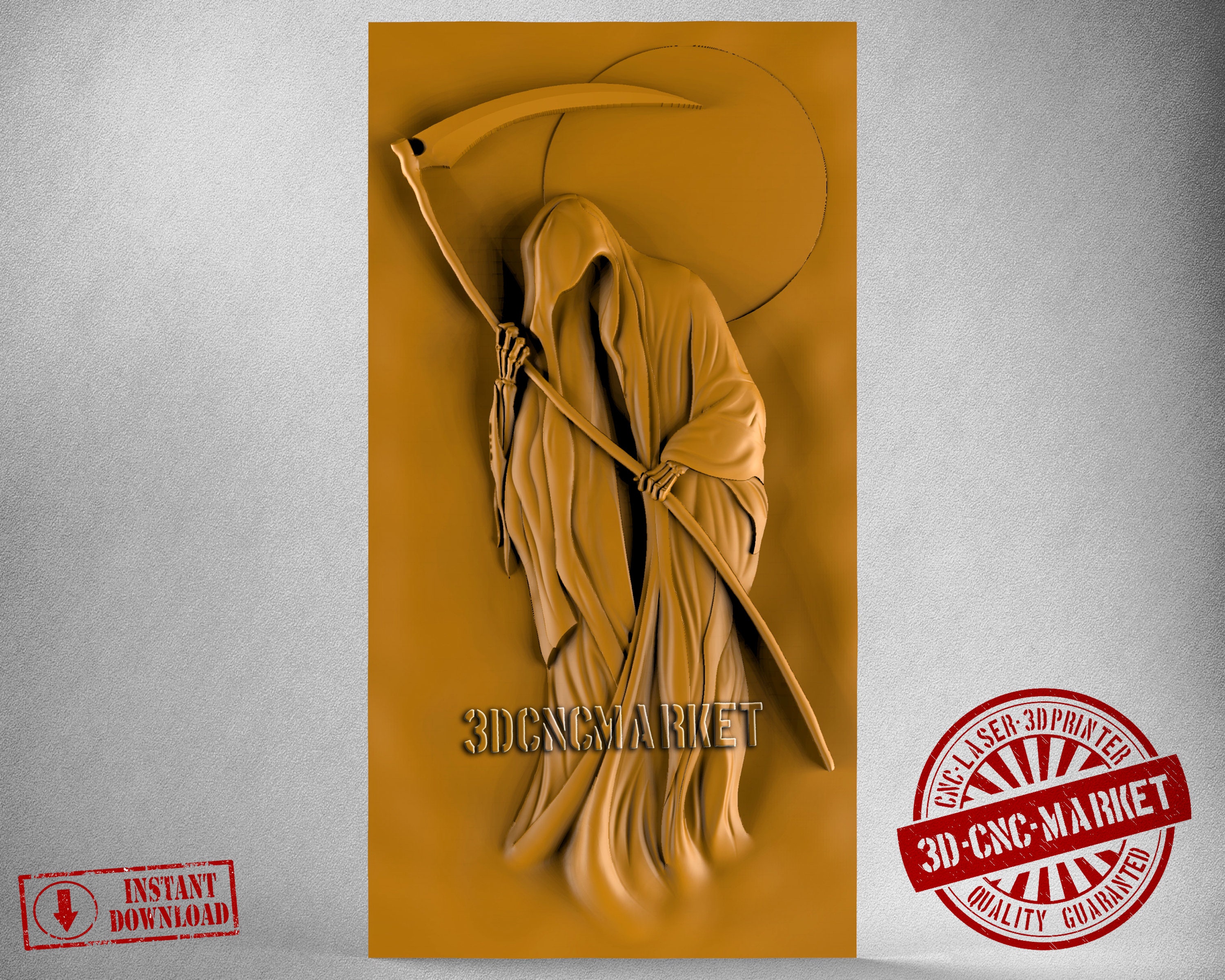 Death Angel 3D Stl Model 6551 for CNC Router Engraver - Etsy