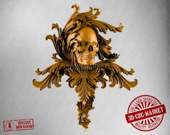 Skull Veteran 3D STL Model CNC Router Engraver Artcam - Etsy