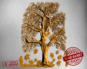 Tree of Life 3d STL Model for CNC Router Artcam Vetric - Etsy