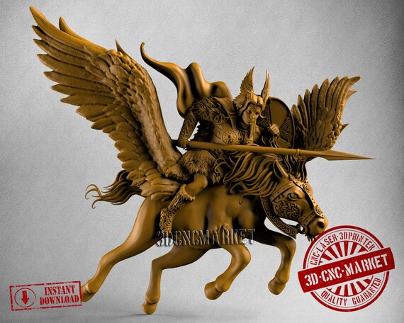 Valkyrie 3D Stl Model 6360 for CNC Router Engraver Carving - Etsy