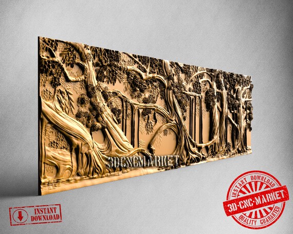 Branches Tree 3D Stl Model 6514 for CNC Router Engraver | Etsy Australia