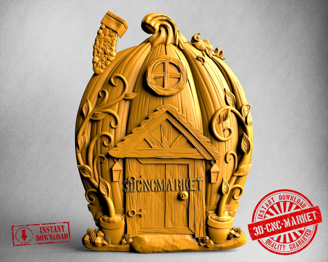 Fairy House, 3D Stl Model 11474, for CNC Router Engraver, Carving ...