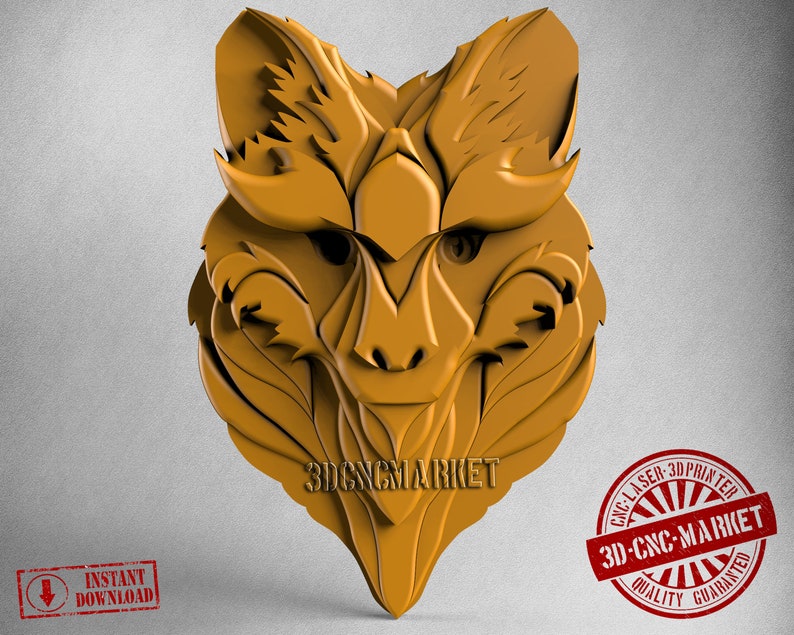 Fox 3D Stl Model 6679 for CNC Router Engraver Carving - Etsy