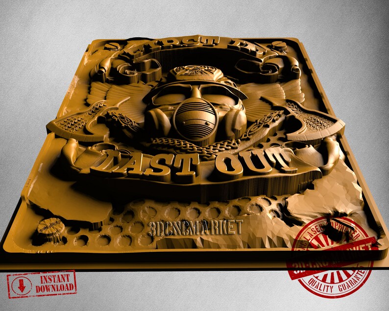 Firefighter Sign 3D Stl Model 10081 for CNC Router Engraver - Etsy